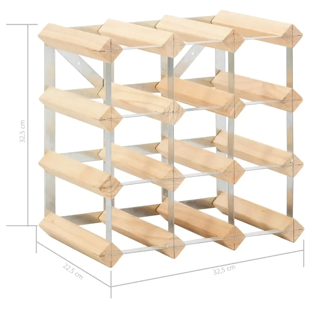 12 Bottle Expandable Wooden Modular Wood Wine Rack for Home Bar ...
