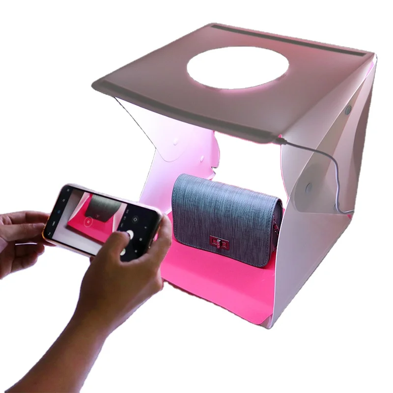 Folding Lightbox 20/30/40cm Portable Photography Photo Studio Tent Led ...