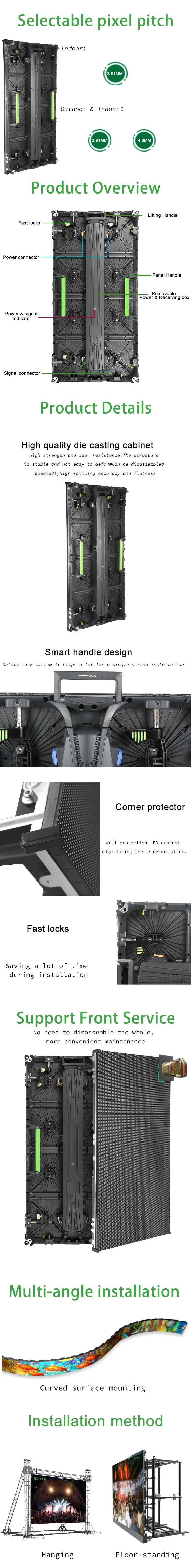 Digital Signage And Displays Video Wall Outdoor Rental Cabinet P3.91 ...