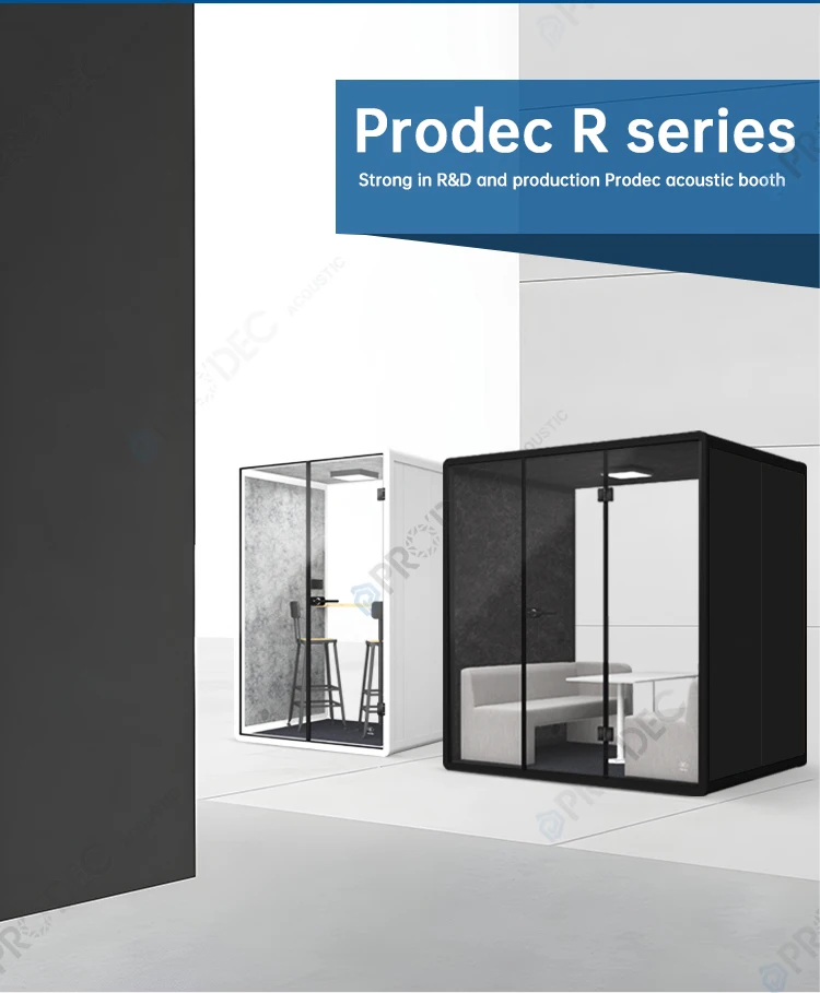 Customized 4 People Office Pod - Privacy & Soundproofing