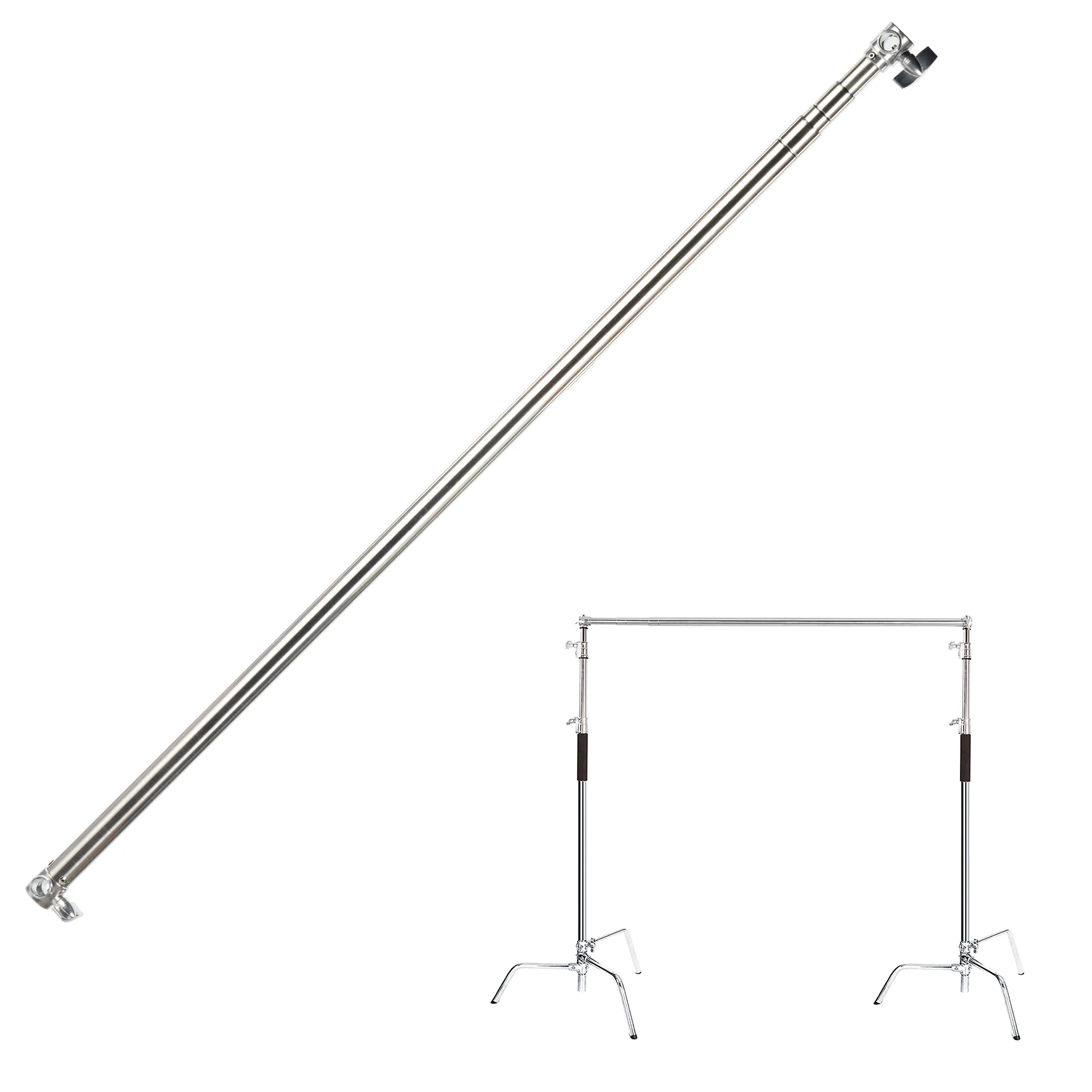 Selens 3 Section Stainless Steel Telescopic Crossbar