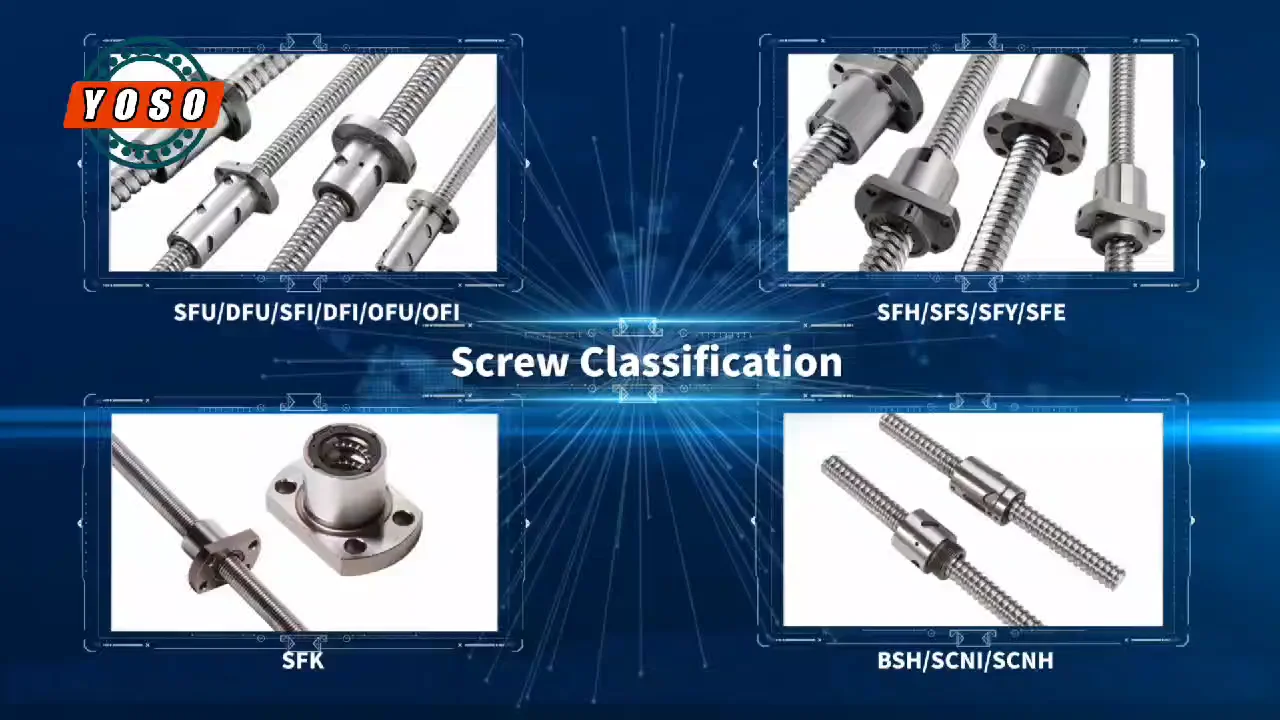 Ball Screw With Nut Sfu Sfs Sfy Sfi Sfe Sfnu Dfu Ofu Scn 1204 1605 2005 ...