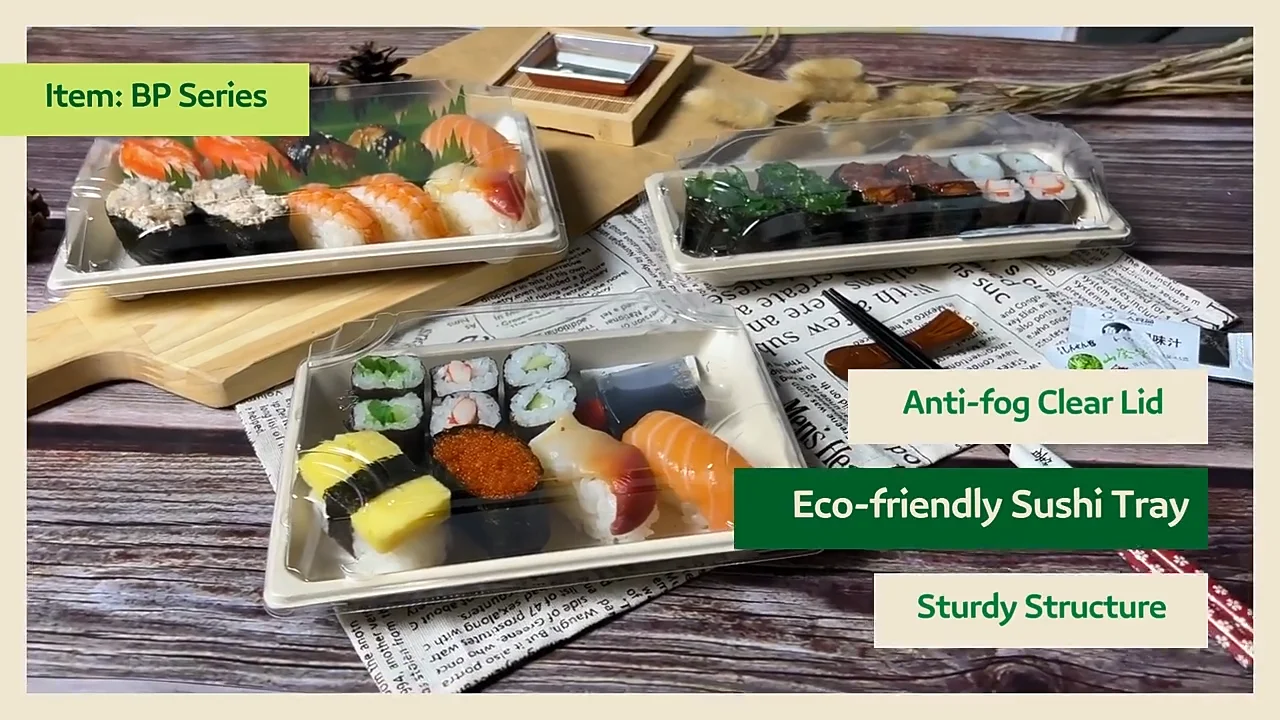 Easypack Biodegradable Food Packaging Sushi Tray Bagasse Plate - Buy ...