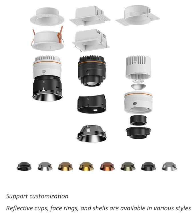 Modern Adjustable LED Zoomable Spotlight Ceiling Recessed Wall Washer ...