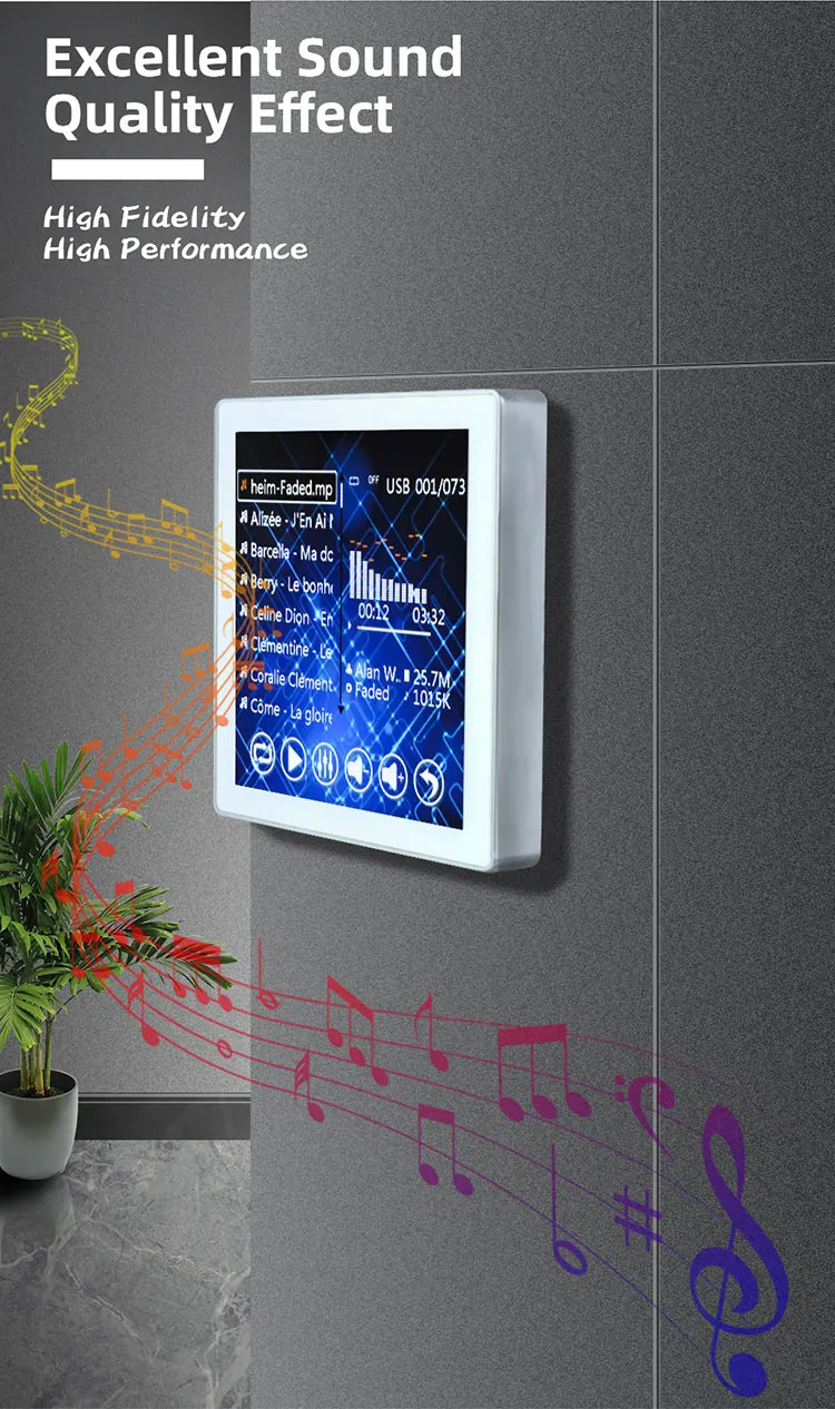 4 Inch Mutliroom Background Music Home Automation System Smart Wifi ...