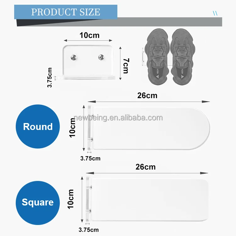 Wall Mount Shoe Display Floating Shoe Display Shelves For Bedroom ...