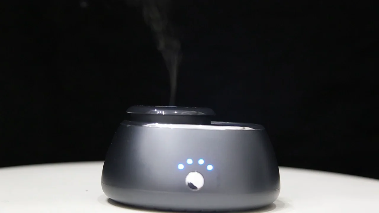 Portable Solar Power Car Aroma Diffuser Built-in Battery Pure Essential ...