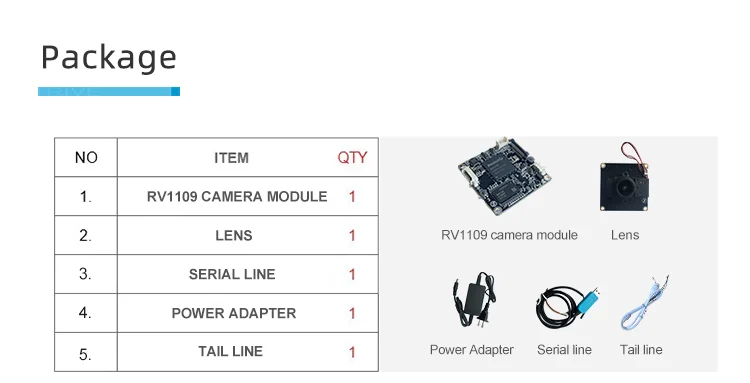 RockChip RV1109 PCB camera module ai sensor imx307 2MP/5MP camera lens ...