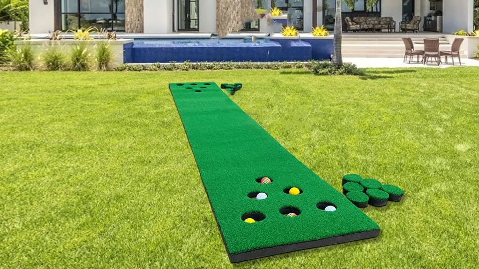 Factory Wholesale Golf Putting Practice Mat Golf Game Putter Set Mini ...