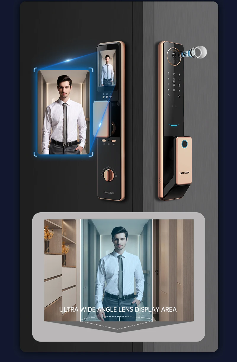 Locstar 3D Face ID Smart Lock - Secure Your Home & Office