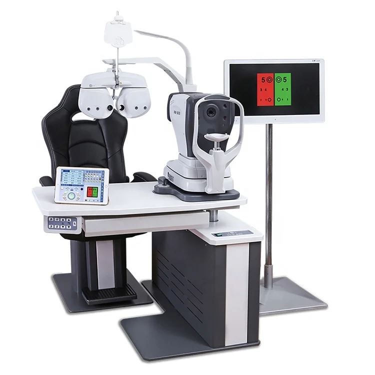 TCS-880 Motorized Optometry Refraction Table Chair and Stand Ophthalmic ...