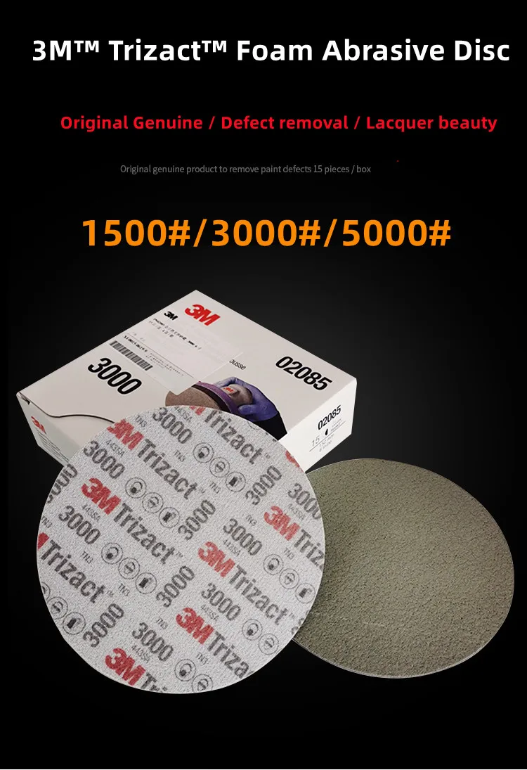 6 Inch 3m 3000grit 5000grit Trizact Sanding Sponge Abrasive Sponge Pad ...
