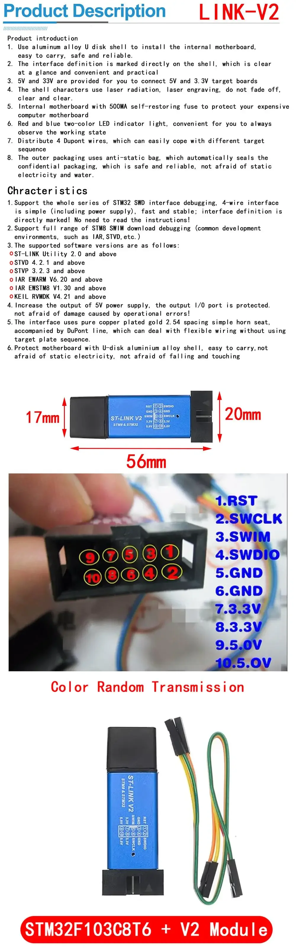 Original STM32F103C6T6 STM32F103C8T6 ARM STM32 Minimum System ...