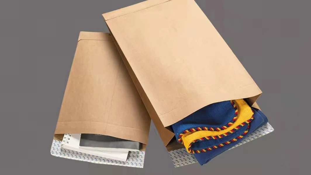 Kraft Paper Mailer Courier Bag With Side Gusset Expandable Kraft Paper ...