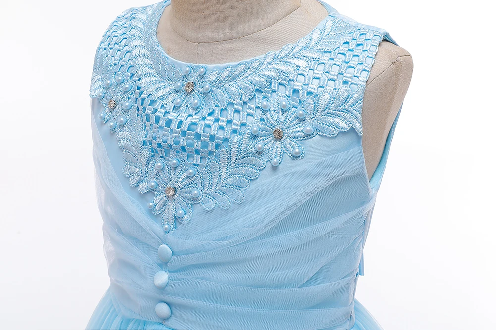 European Style Girl Wedding Gown - Noble Children's Dress