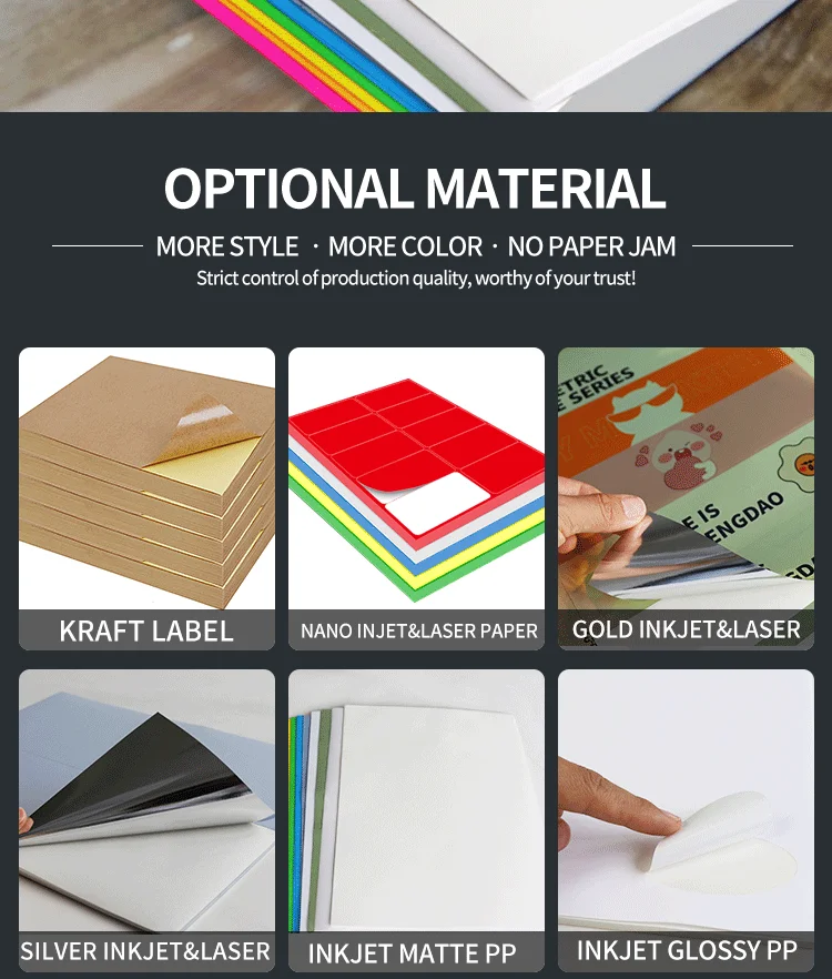 Premium Printable Vinyl Sticker Paper For Inkjet Printer 25 Sheets 50 ...