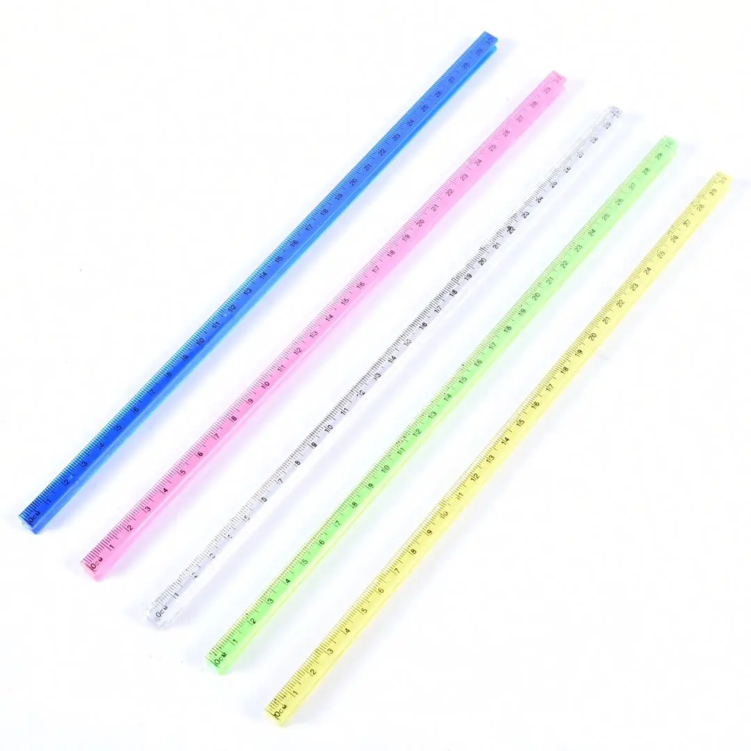 African School Student Ruler12 Inch 30cm Clear Straight Ruler Plastic Ruler Economical Plastic ...