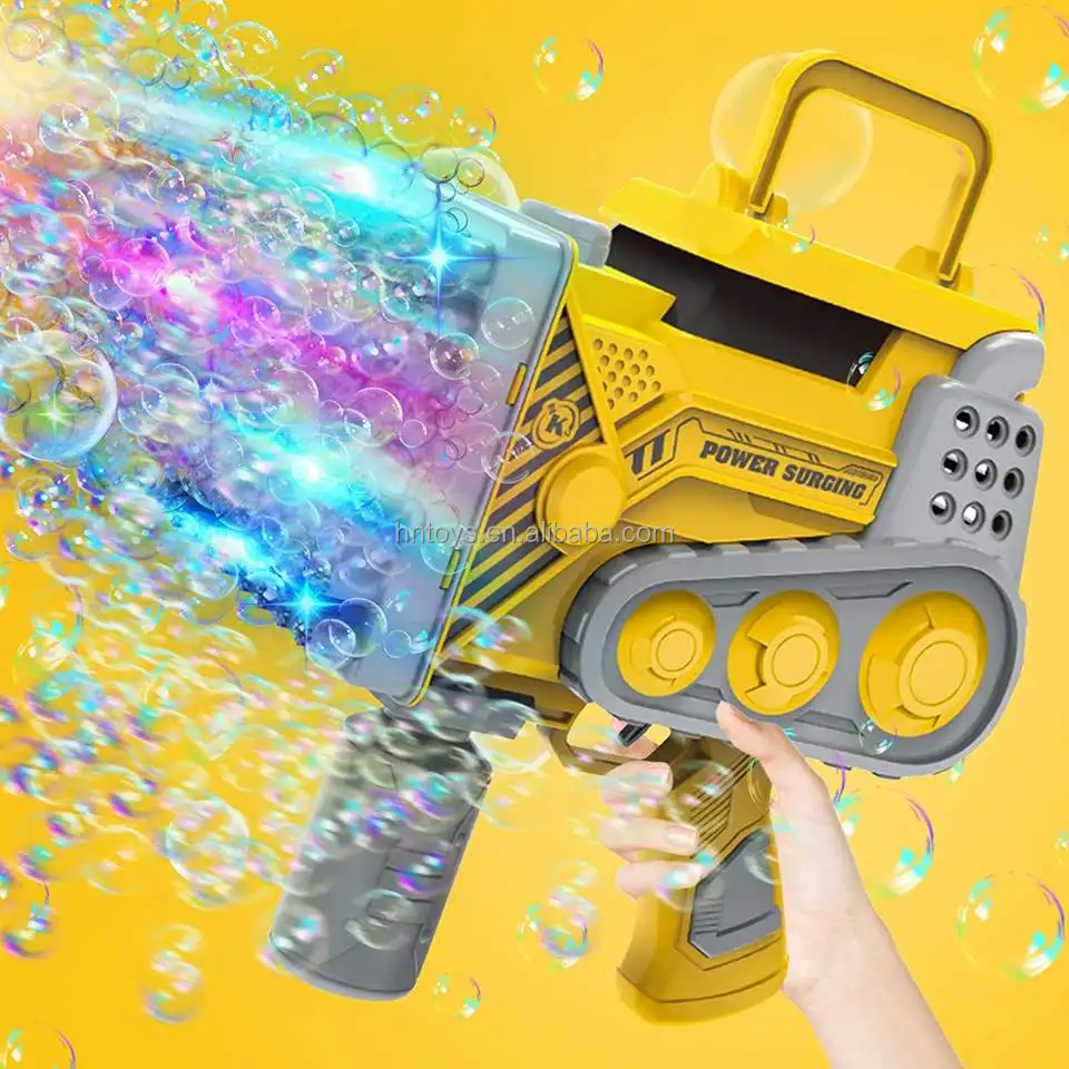 80 Holes Electric Bubble Guns - Fun Summer Toys for Kids