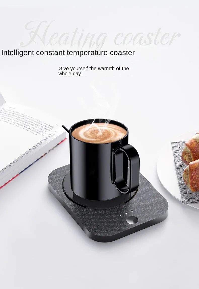 Temperature Control Self Heating Electric Mug Coffee Heater Cup 55 ...