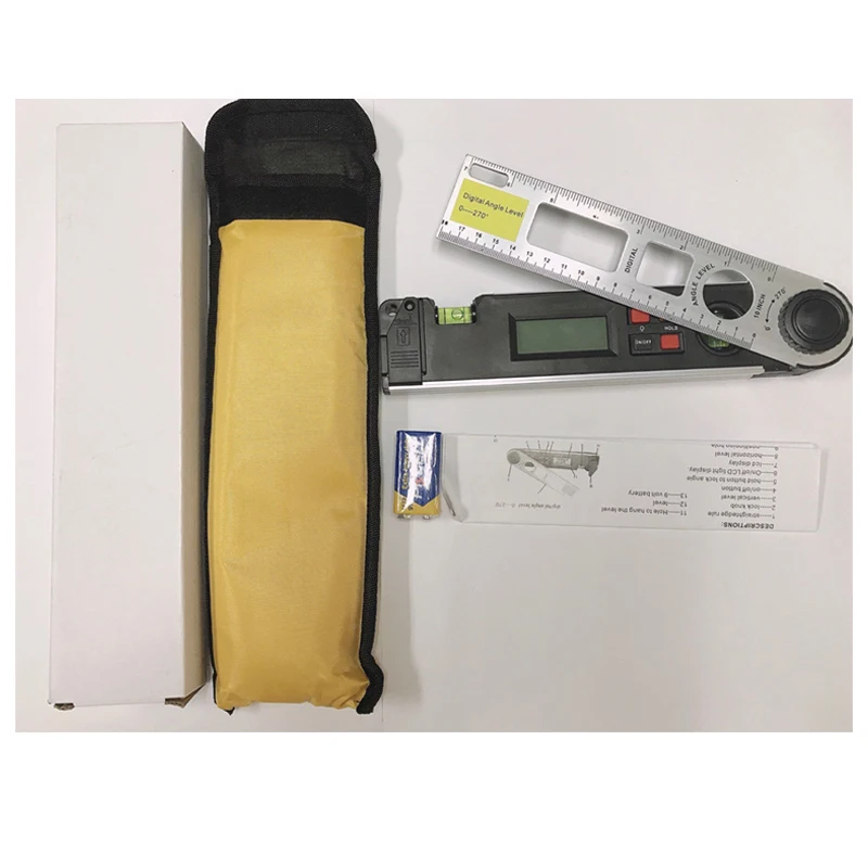 Digital Calibrated Protractor Inclinometer Mini Angle Finder Spirit ...