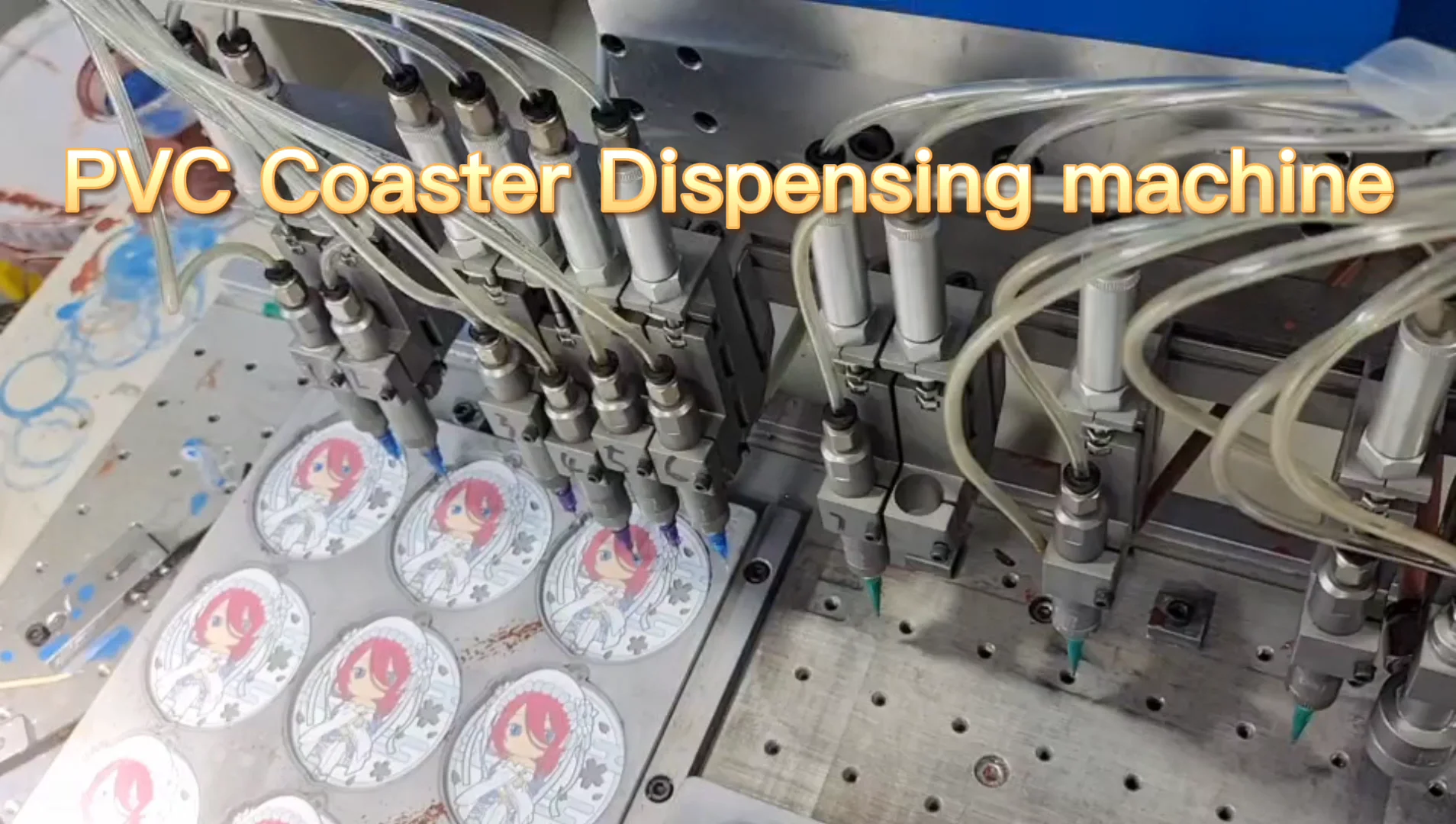 Rubber Bar Mat Making Machine Pvc Keychain Making Equipment 18 Color ...