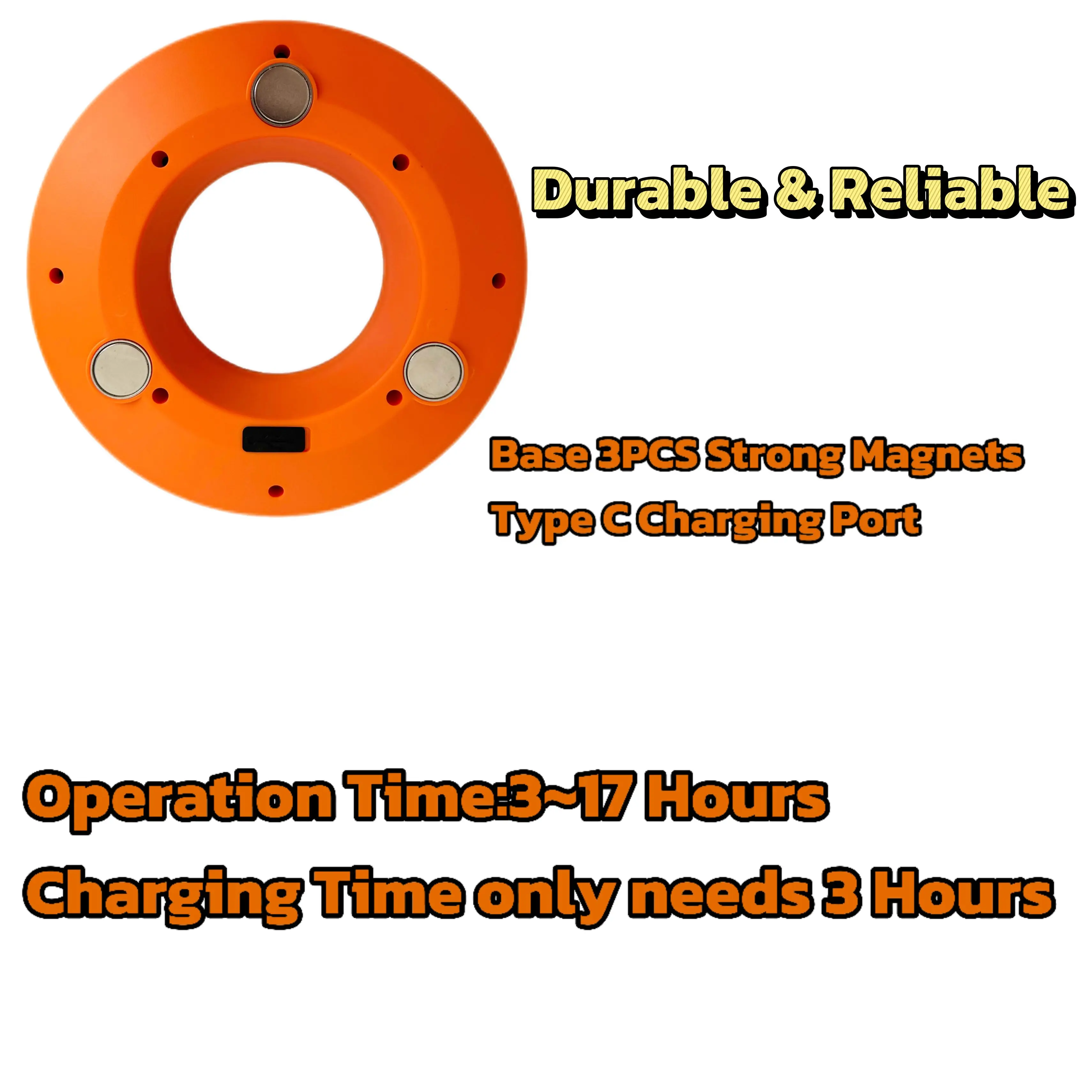 Visibility Portable LED Road Cones Commander Light for Traffic Emergency