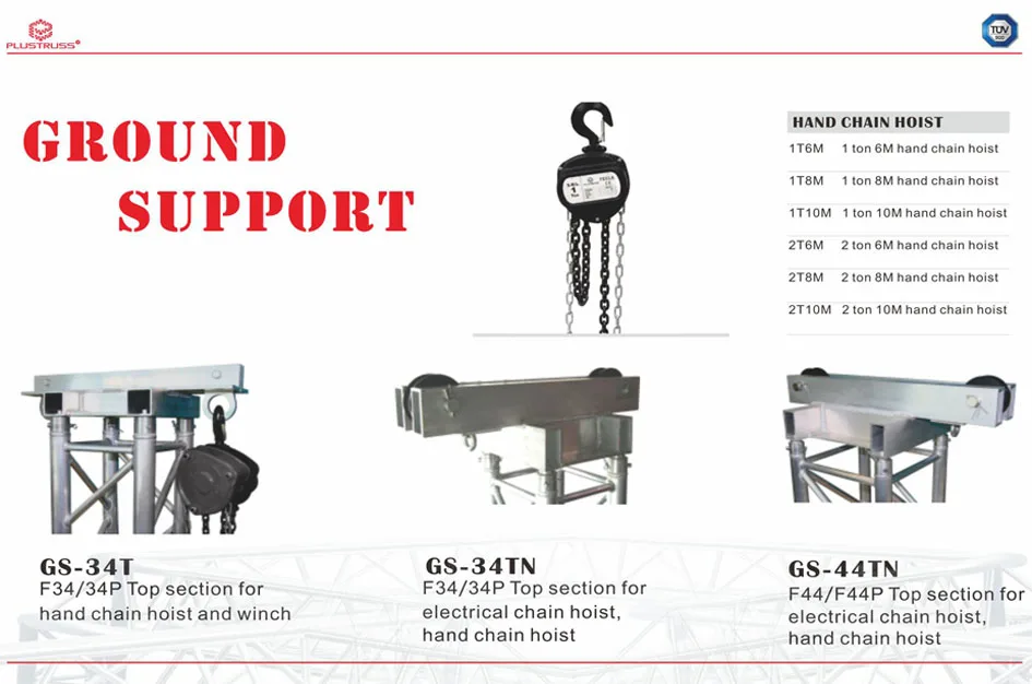 PLUSTRUSS Ground Support - Stage Lift Systems & Truss Lifting