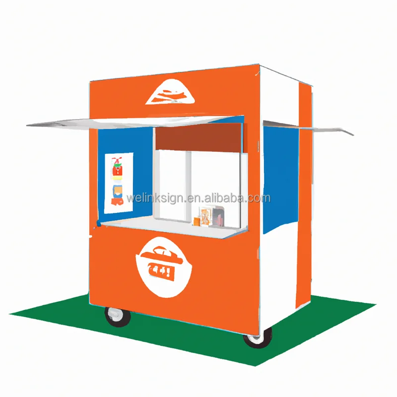 Portable Street Vending Branded Pop up Shop Kiosk