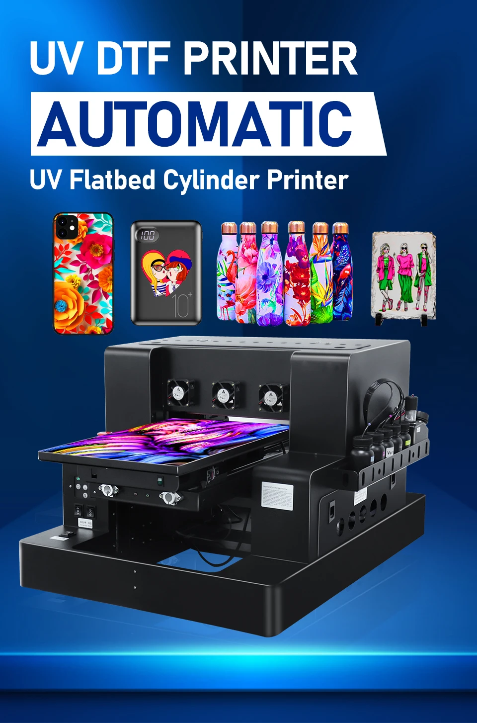 A4 Uv Printer With Varnish Uv Dtf For Printing Bottle Pen Phone Case A4 Uv Flatbed Printer - Buy ...