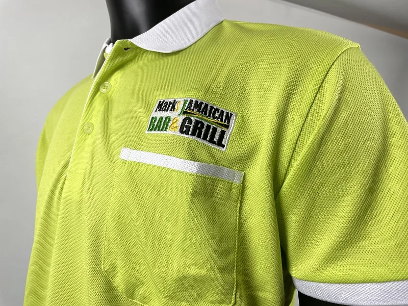 Custom Logo Embroidery Polo Shirt for Restaurant Staff | Waiter ...