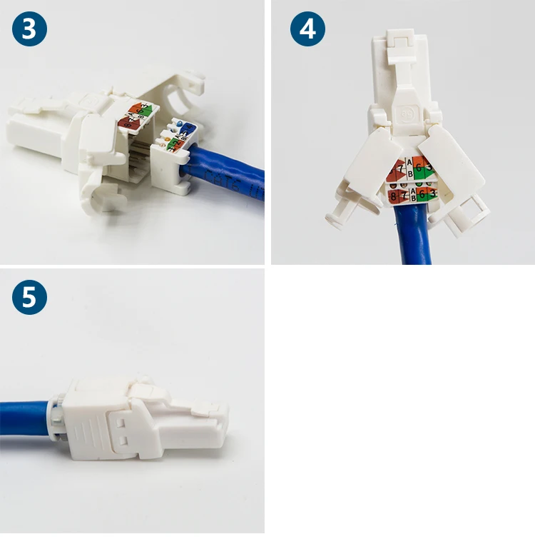 Utp Toolless Rj45 Connector Tool-free Shielded Cat5e Cat6 Cat6a Cat7 ...