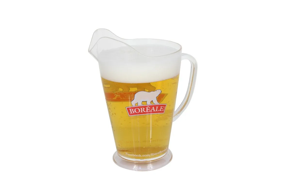 BPA Free Food Grade Plastic Clear Beer Pitcher Plastic Beer Jug Plastic ...