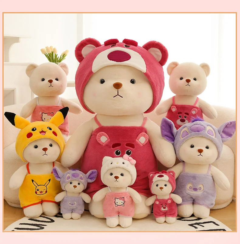 Kawaii Disguise Teddy Bear Kid's Plush Toys - Soft & Warm