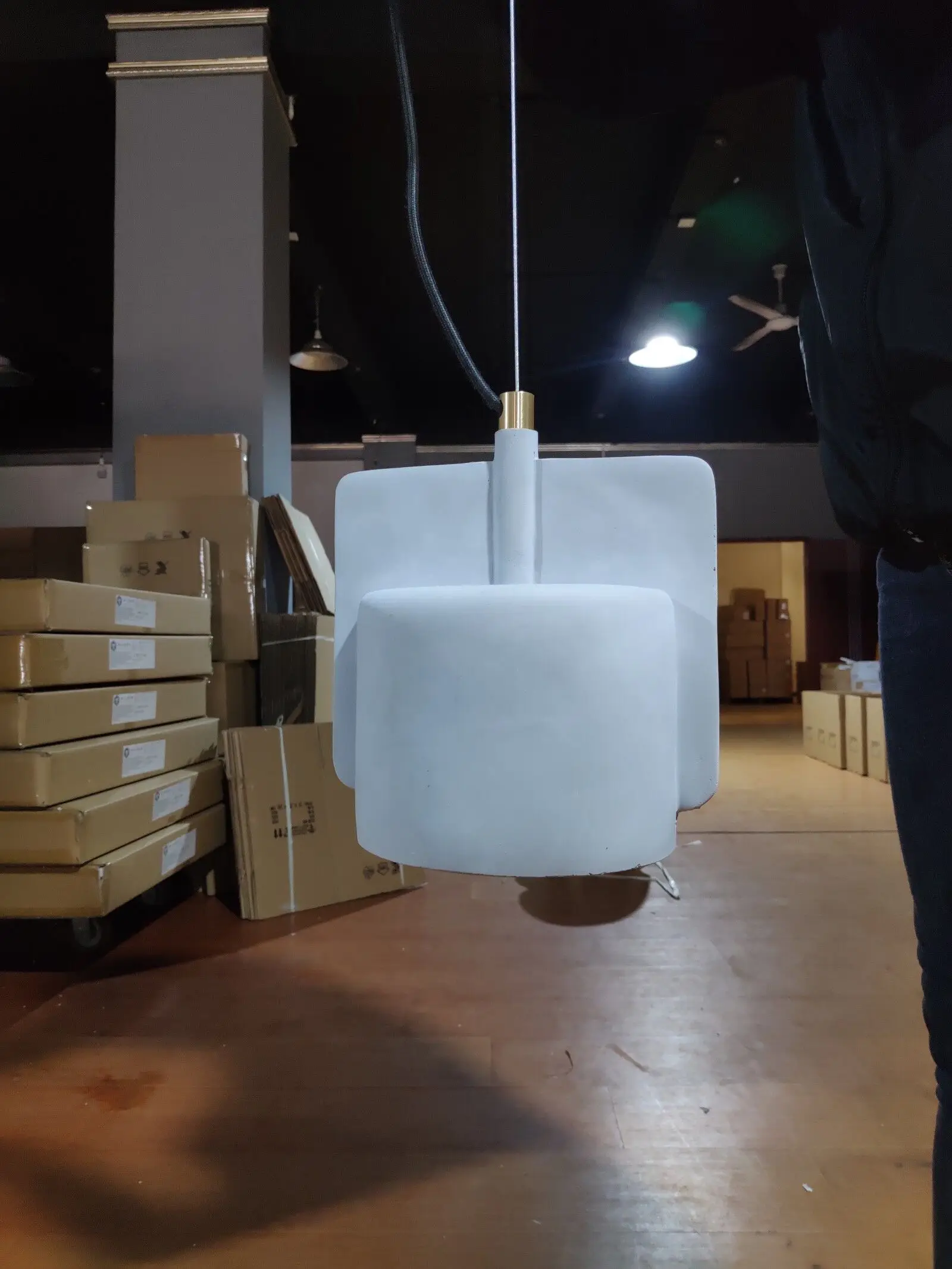 Indoor Decorative Zhongshan OGS Concrete Cement Shade Suspend Design ...