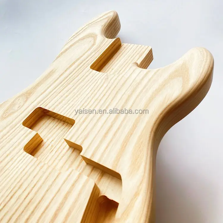 Unfinished Ash P Bass Guitar Body - Durable 4 String Electric Bass Body ...