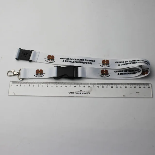 Custom Satin Woven Breakaway Sublimation Keychain Lanyards