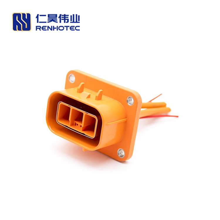 Automotive Pcb Mount High Voltage Power Bolt Connectors 3pin 2.8mm ...