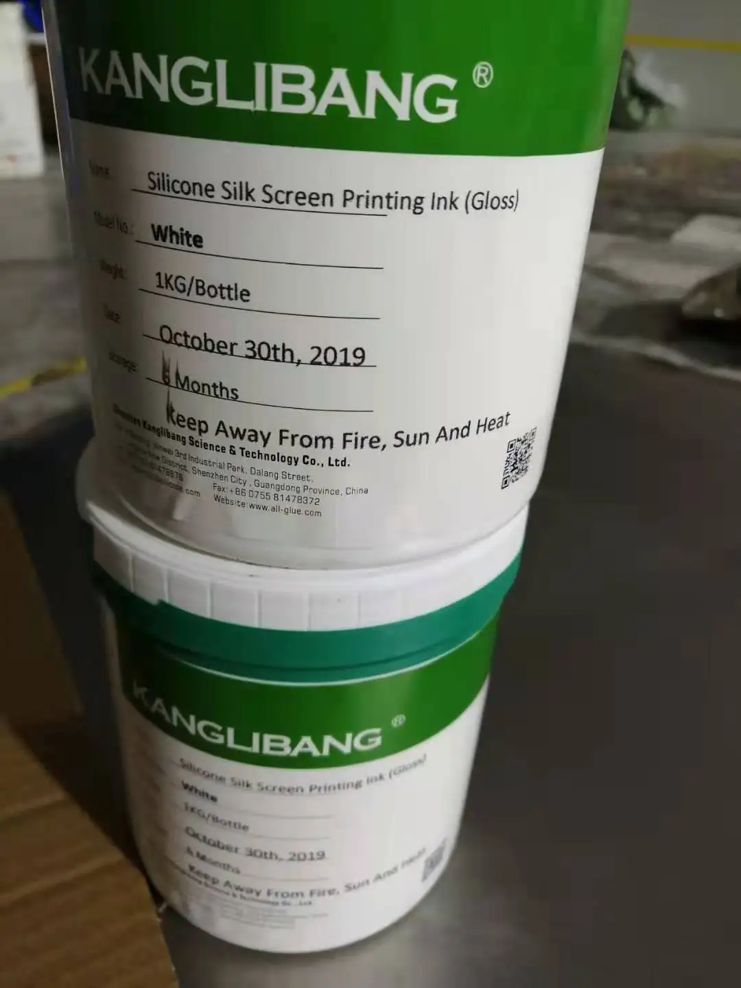 Kanglibang Silk Screen Print Silicone Printing Inks For Silicone Rubber ...