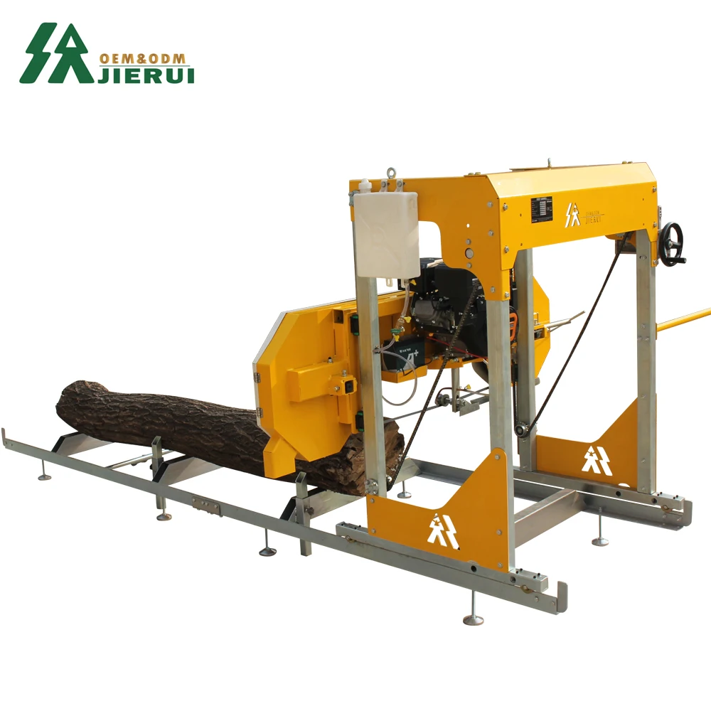 Jerry Sawmill Machine Portable Timber Sawmill Horizontal Band Sawing ...
