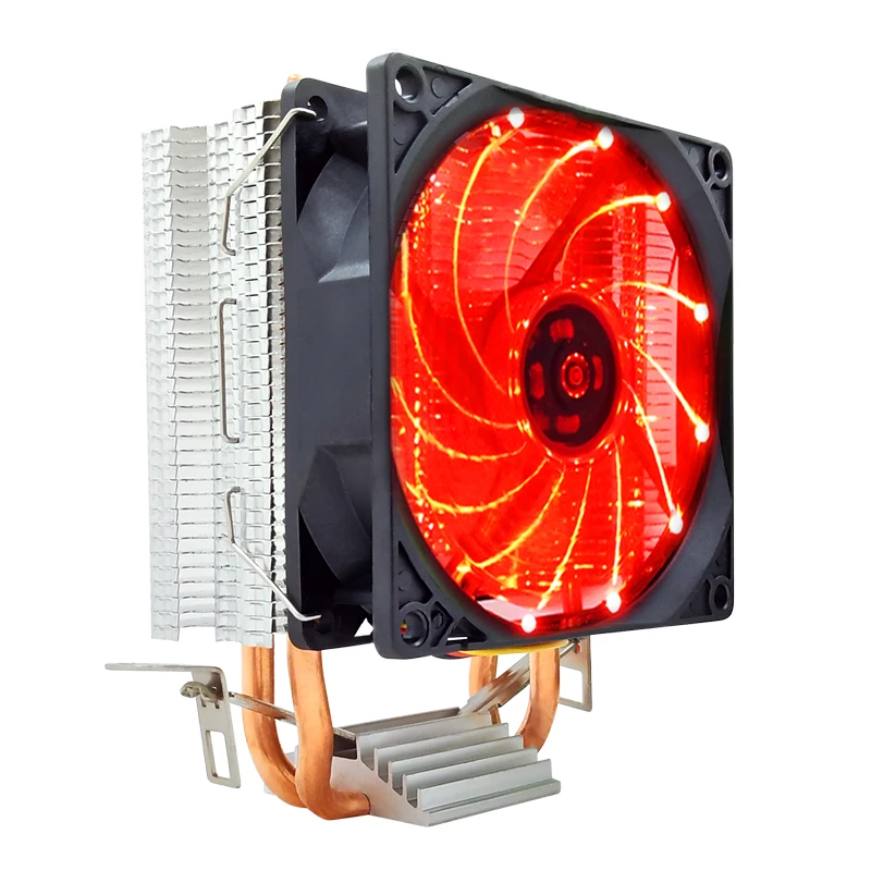 RGB 90mm CPU Cooler with 2 Heat Pipes for Gaming PC & OEM
