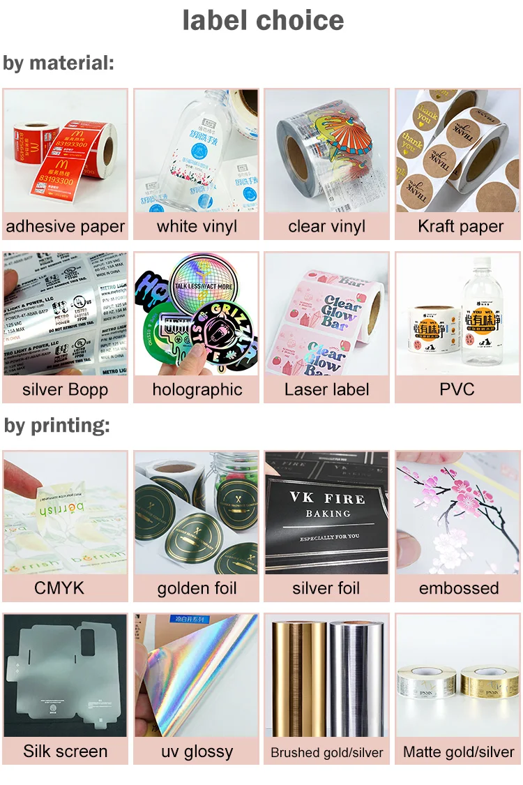Factory Oem Custom Logo Packaging Sticker Brand Printing Vinyl Sheet ...