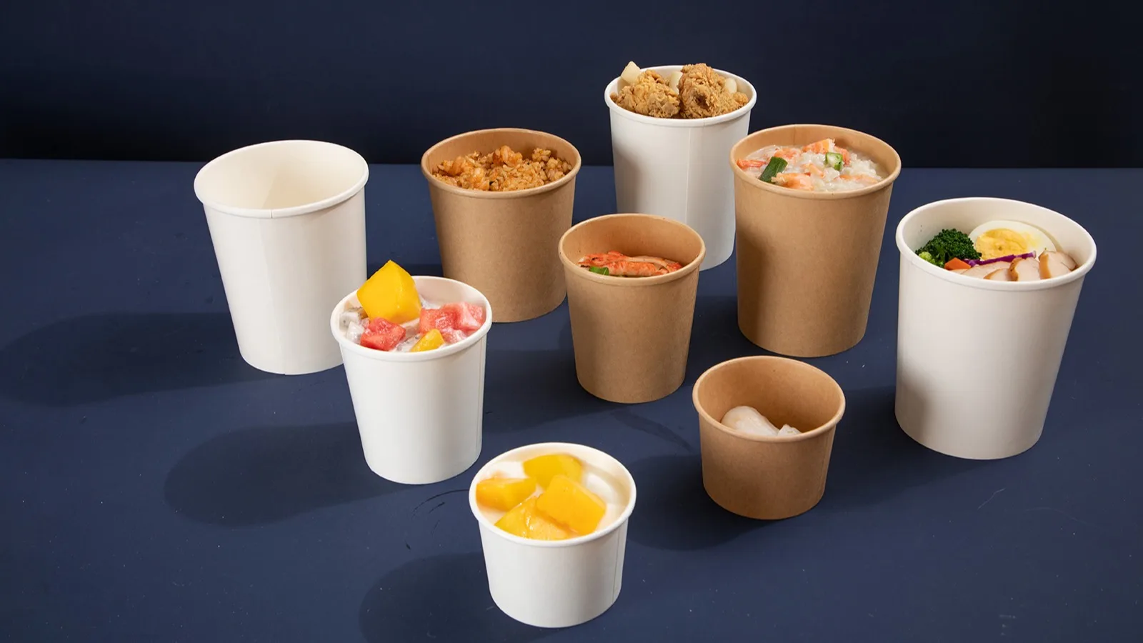 Hot Miso 8oz Kraft Soup Bowl Compostable And Biodegradab Disposable ...