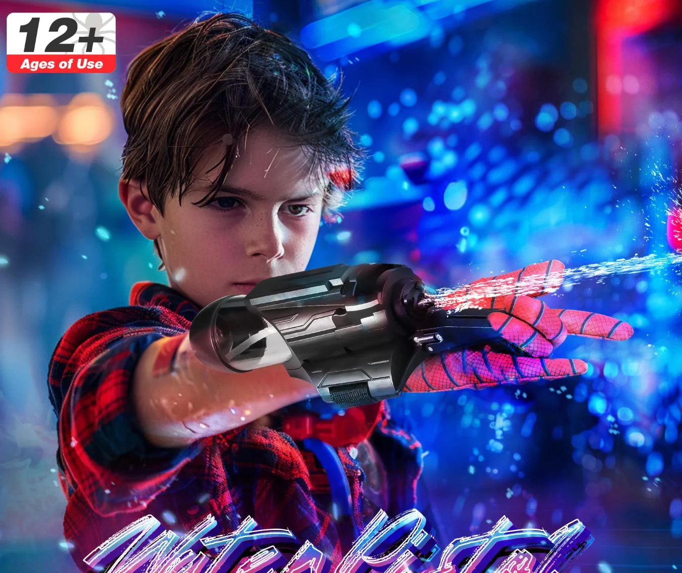 Spider Water Gun Launcher Shooter Toy for Superhero Role-Play Fun with ...