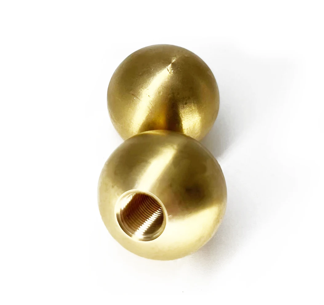 Durable Solid Brass Balls with Thread Holes - 10mm to 60mm