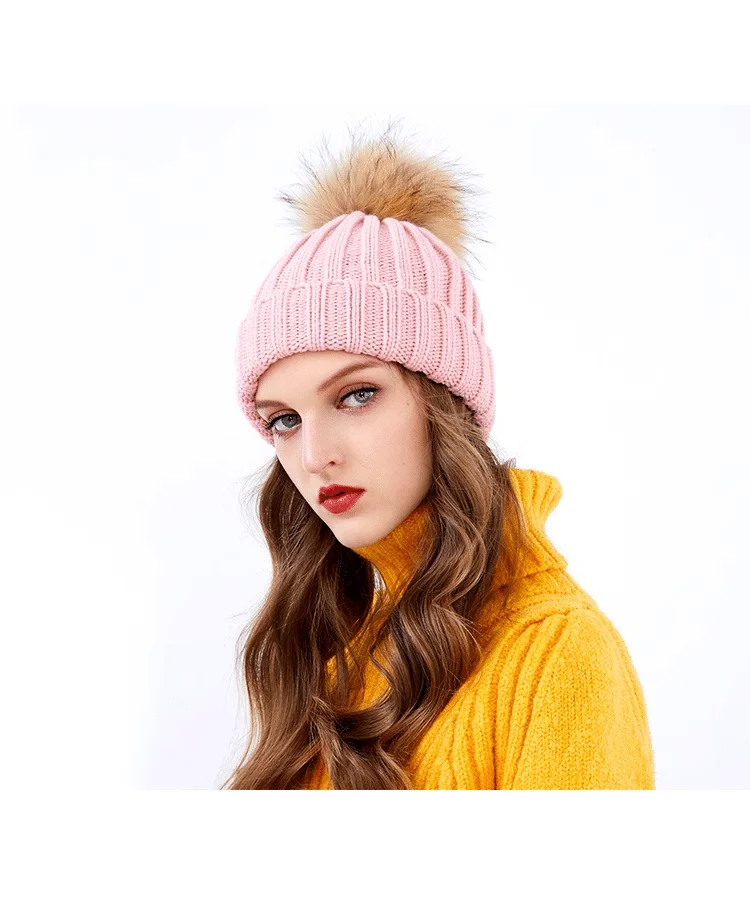 High Quality Winter Knitted Beanie Hats Warm Thick Chunky Custom ...