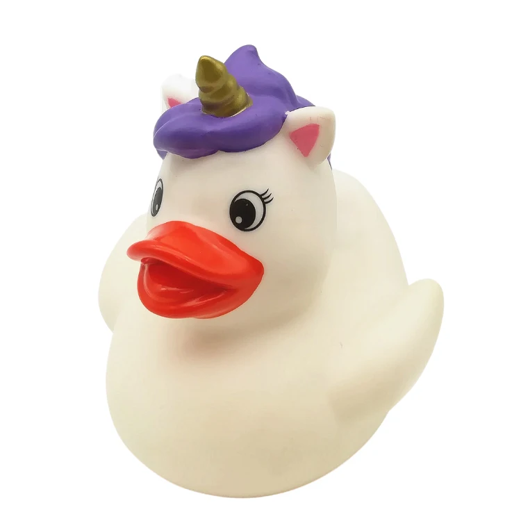Customized Unicorn Rubber Duck Vinyl Anime Figure Bath Toys Rubber ...