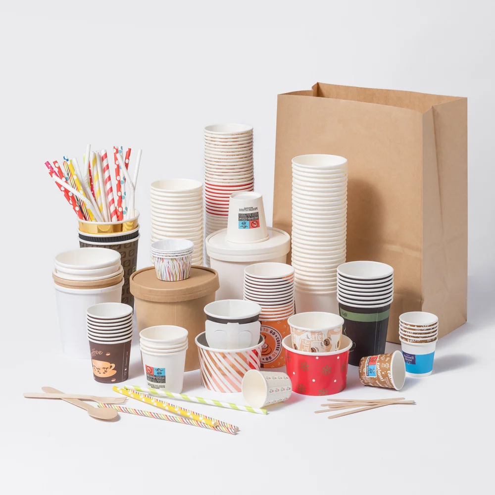 Factory Direct Biodegradable Paper Bowls 8oz Customized Whiteboard Soup ...