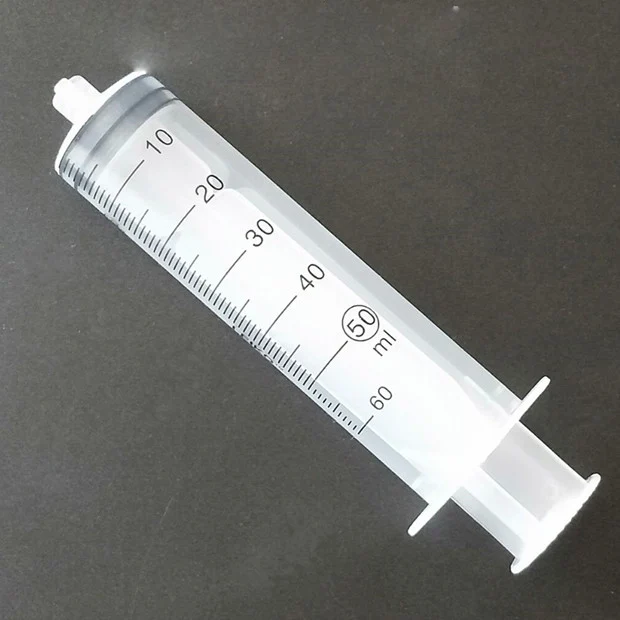 Ozone Resistant Oiless Pure Silicon Plunger 60ml Luer Syringe For ...