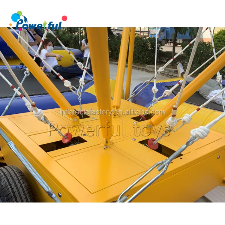 4-Person Bungee Jumping Trampoline for Kids and Adults Amusement Park ...
