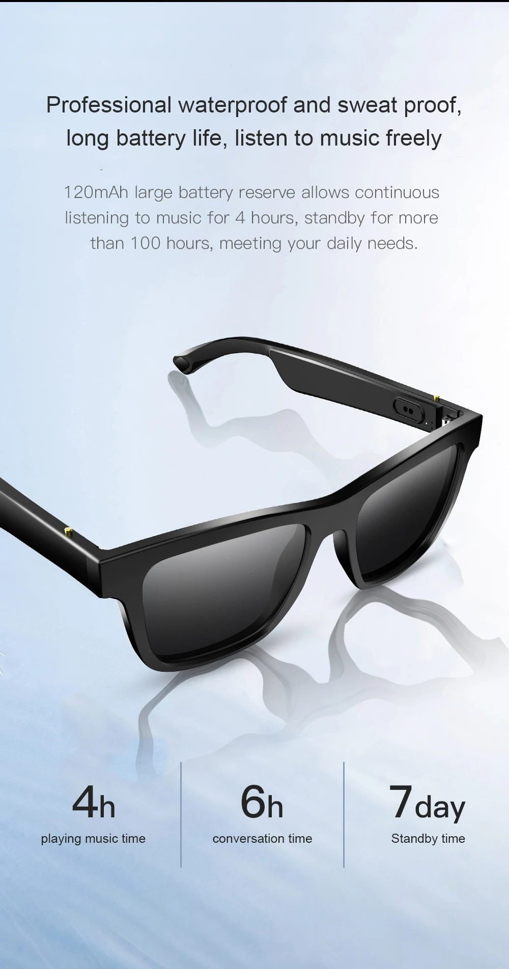2023 Newest Smart Audio Glasses TWS Wireless Handsfree Eyewear ...